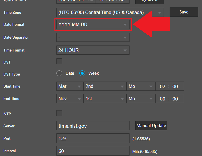 How To Change Date & Time Formats On An Amcrest NVR – Amcrest
