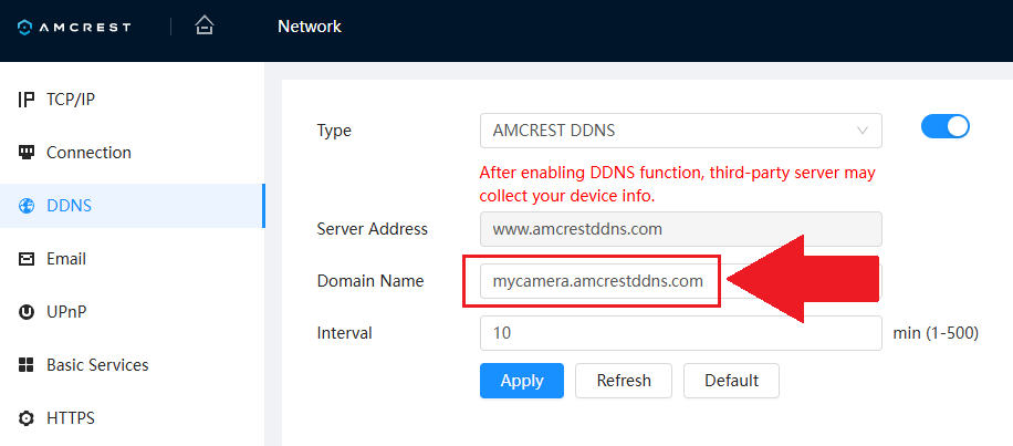 How to Setup DDNS Using AmcrestDDNS (IP8M-2899EW-AI-V2) – Amcrest